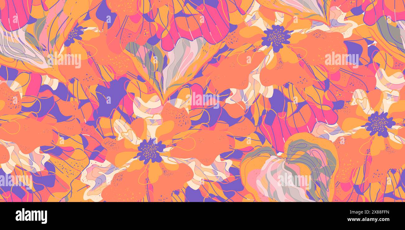 Vector seamless overlapping pattern Stock Vector Image & Art - Alamy