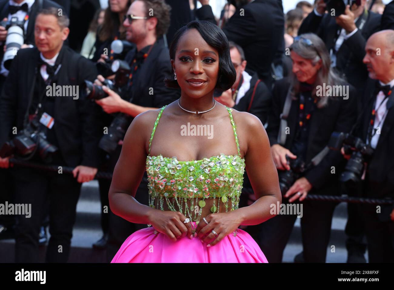 Cannes, France, 23rd May, 2024. Aja Naomi King arriving on the red ...
