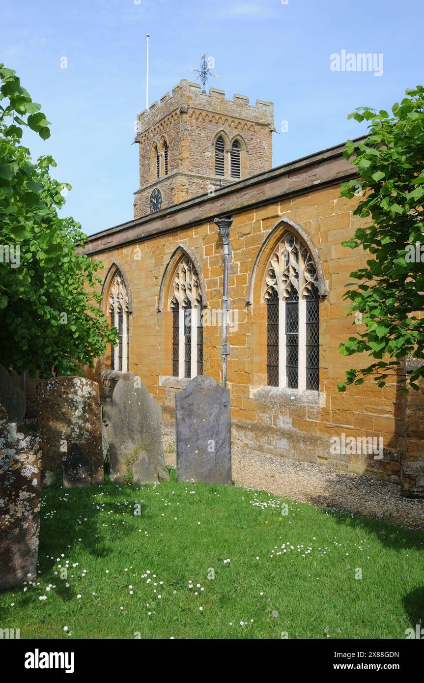 St Lawrence Church, Long Buckby, Northamptonshire Stock Photo - Alamy