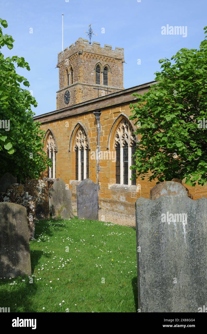 St Lawrence Church, Long Buckby, Northamptonshire Stock Photo - Alamy