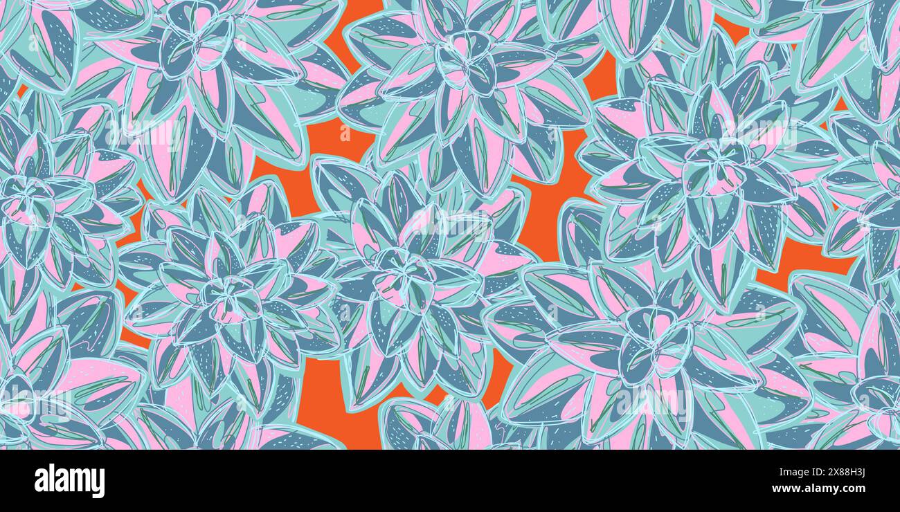 Vector seamless overlapping pattern Stock Vector Image & Art - Alamy