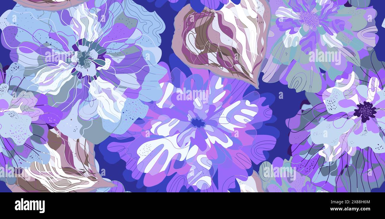 Vector seamless overlapping pattern Stock Vector Image & Art - Alamy