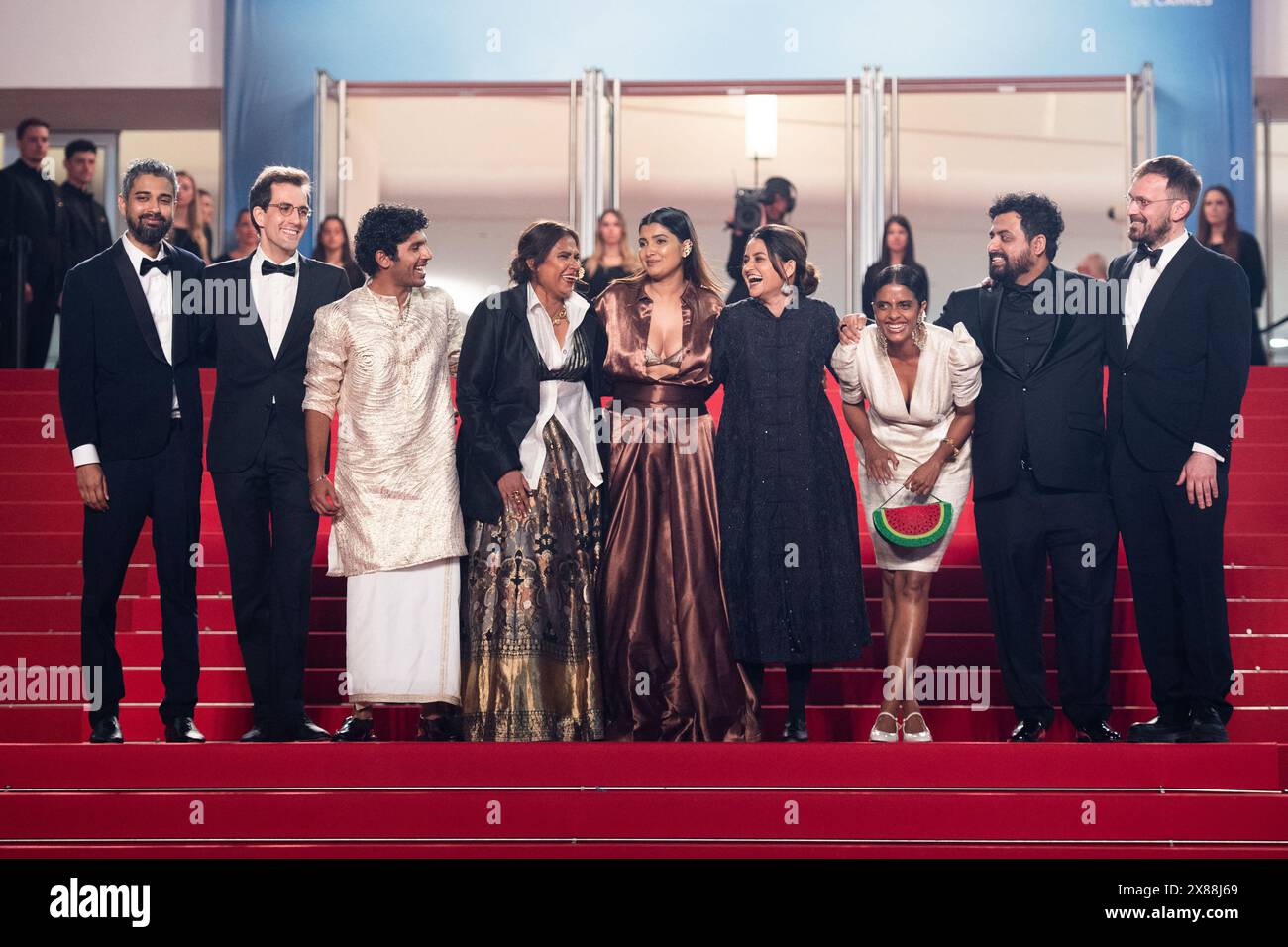 Cannes, France. 23rd May, 2024. Kani Kusruti, Divya Prabha, Ranabir Das ...
