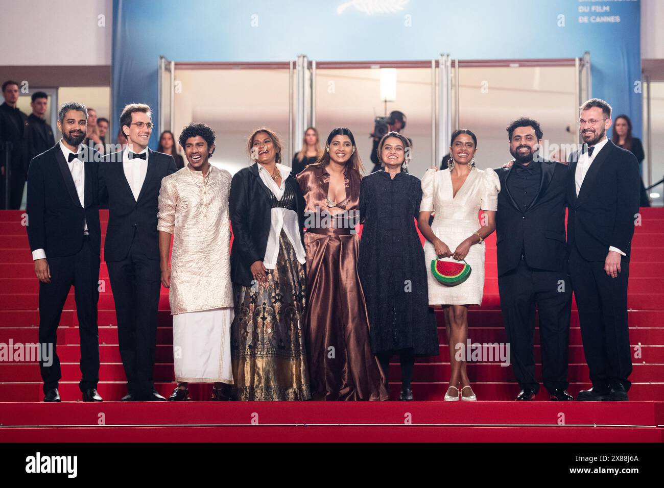 Cannes, France. 23rd May, 2024. Kani Kusruti, Divya Prabha, Ranabir Das ...