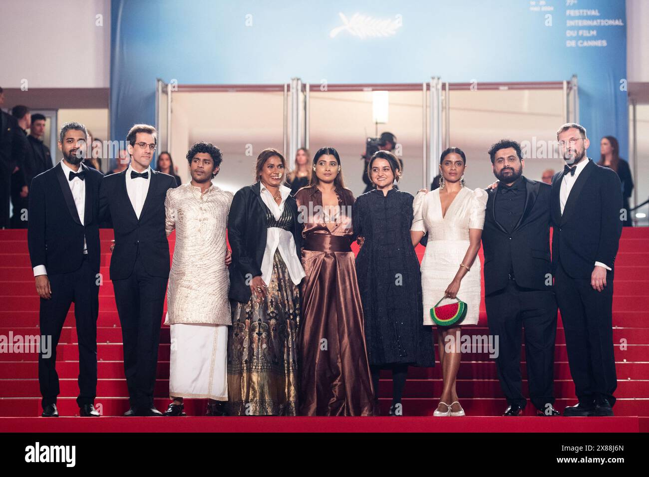 Cannes, France. 23rd May, 2024. Kani Kusruti, Divya Prabha, Ranabir Das ...
