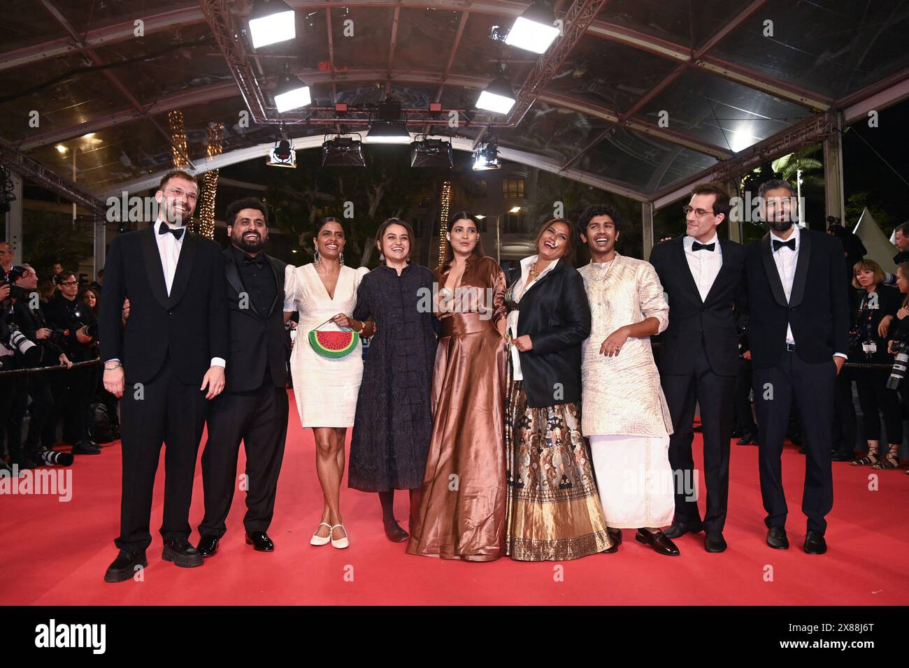 Cannes, France. 23rd May, 2024. Kani Kusruti, Divya Prabha, Ranabir Das ...