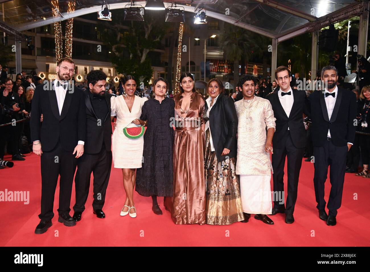 Cannes, France. 23rd May, 2024. Kani Kusruti, Divya Prabha, Ranabir Das ...