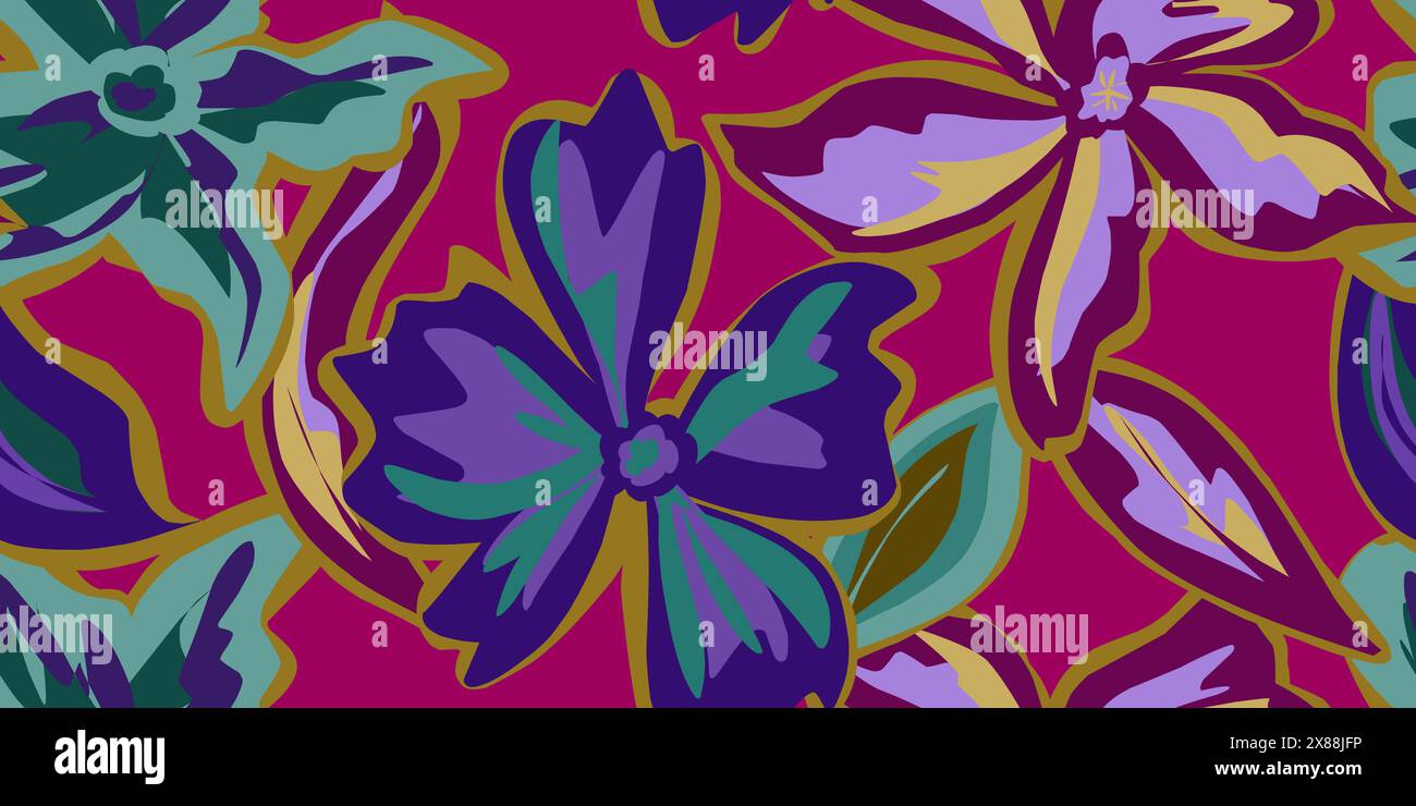 Vector seamless overlapping pattern Stock Vector Image & Art - Alamy