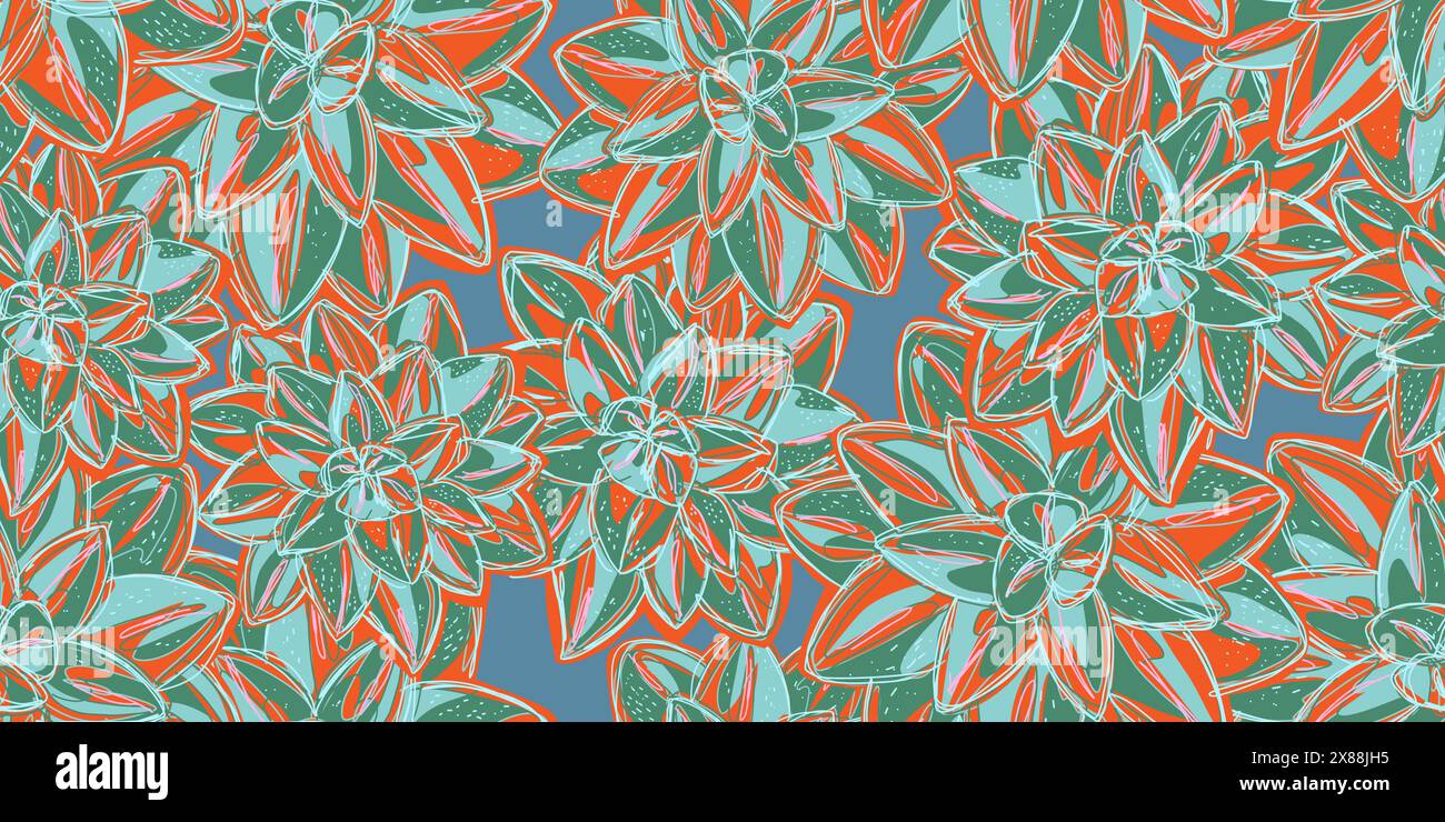 Vector seamless overlapping pattern Stock Vector Image & Art - Alamy