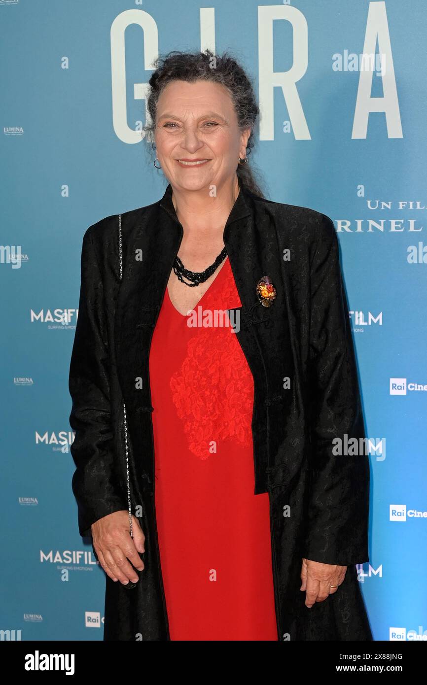 Dora Romano attends the red carpet of premiere of movie "Girasoli" at ...