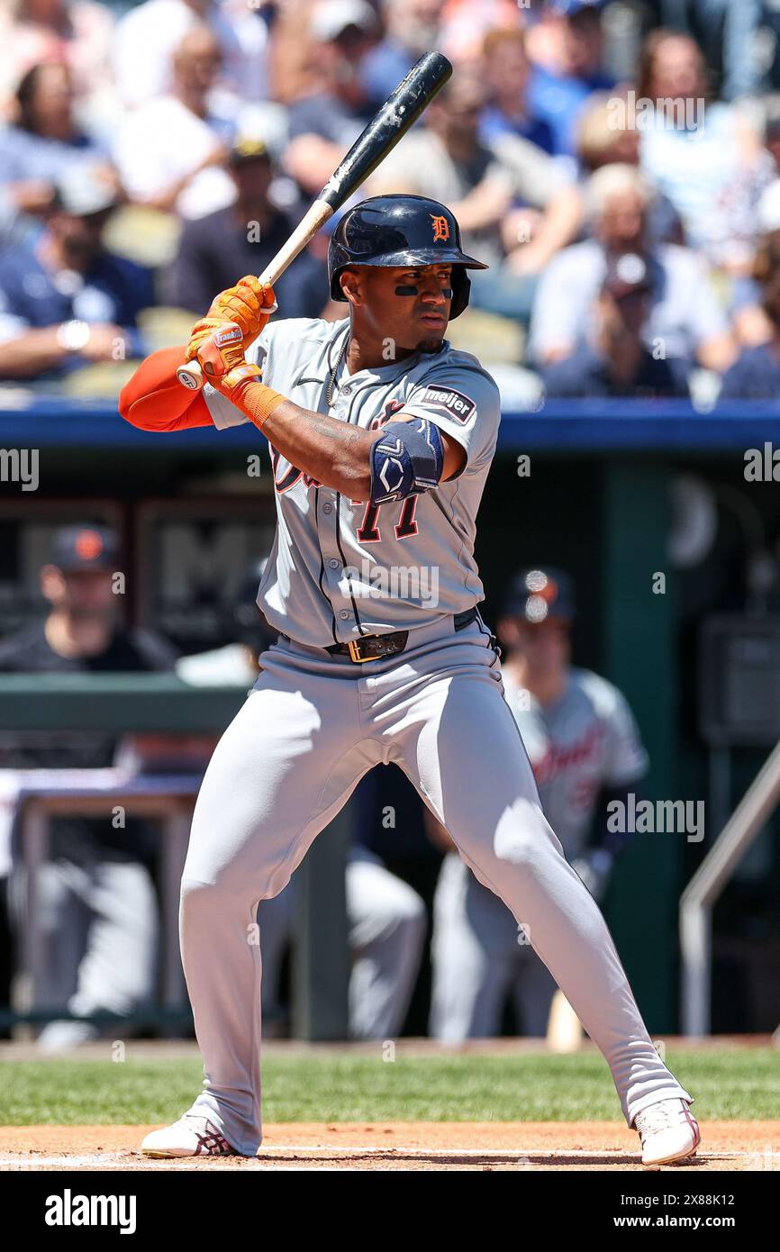 Kansas City, MO, USA. 22nd May, 2024. Detroit Tigers designated hitter ...