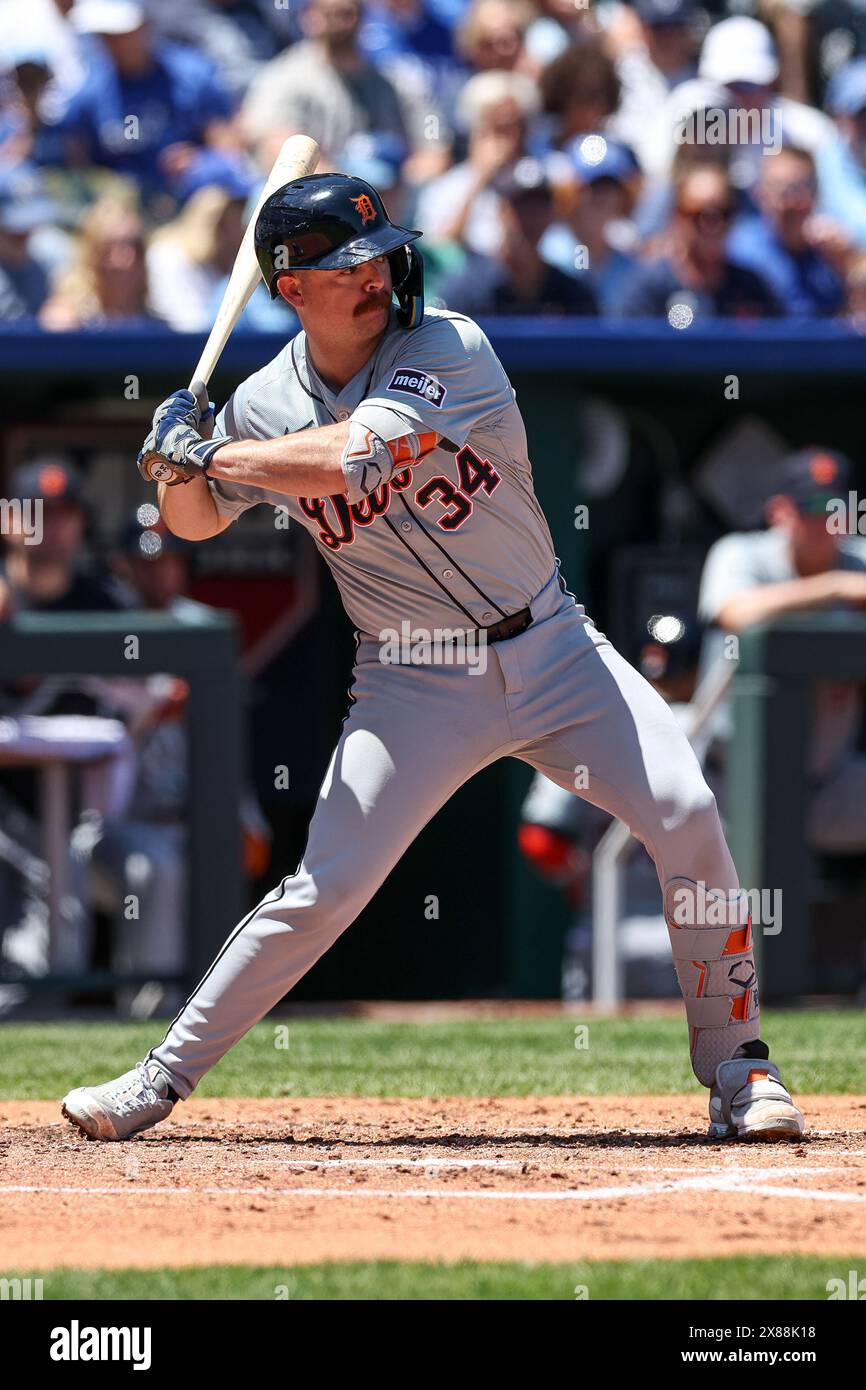 Kansas City, MO, USA. 22nd May, 2024. Detroit Tigers catcher Jake ...