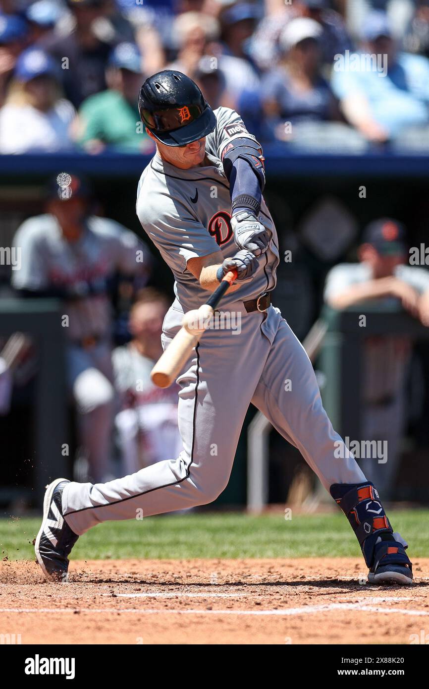 Kansas City, MO, USA. 22nd May, 2024. Detroit Tigers outfielder Mark ...