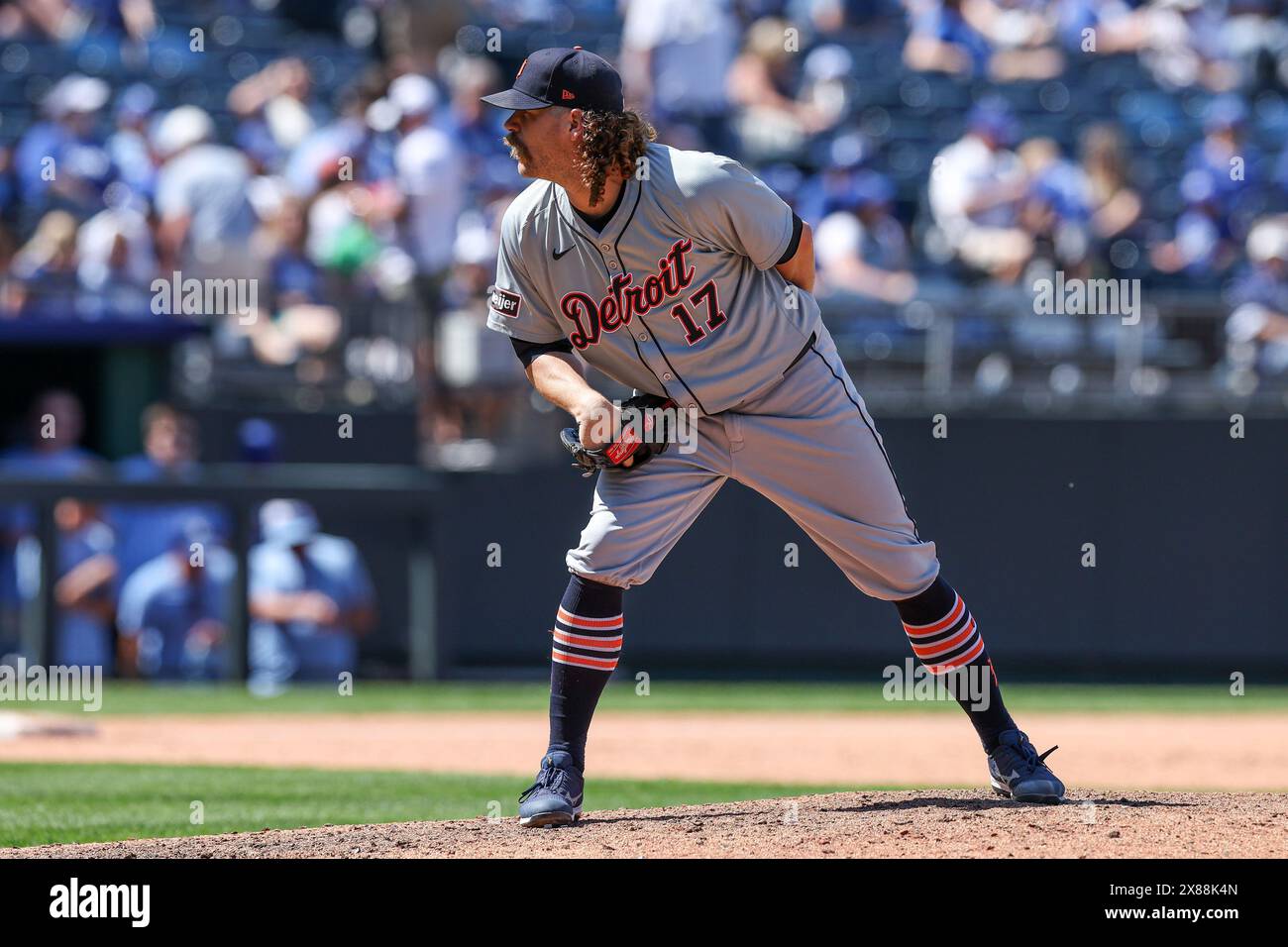 Kansas City, MO, USA. 22nd May, 2024. Detroit Tigers pitcher Andrew ...
