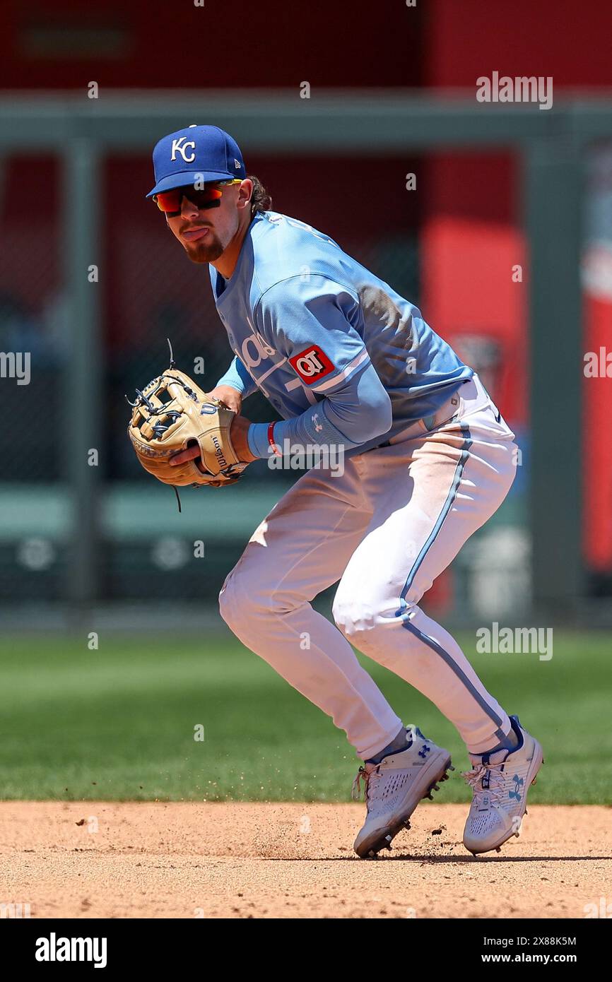 May 22, 2024: Kansas City Royals shortstop Bobby Witt Jr. (7) during a ...