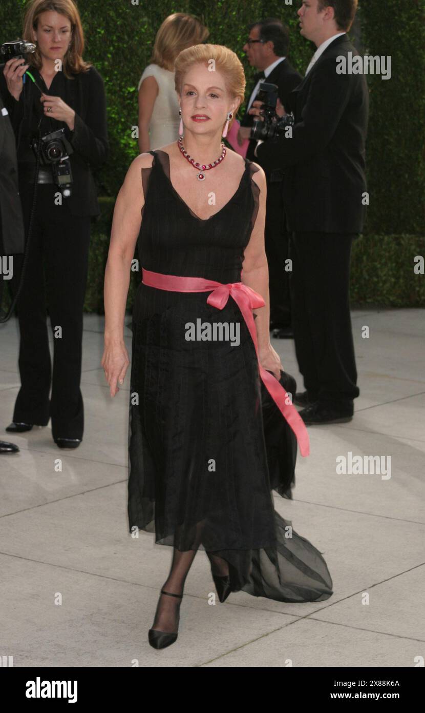 Carolina Herrera attends the Vanity Fair Oscar Party at Mortons in West ...