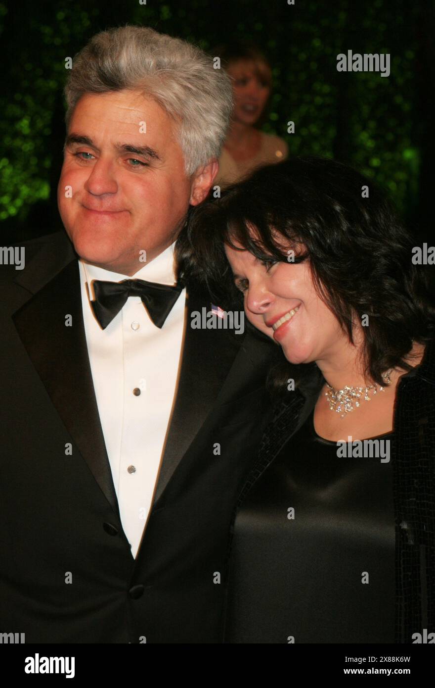 Jay Leno and wife Mavis Leno attend the Vanity Fair Oscar Party at ...