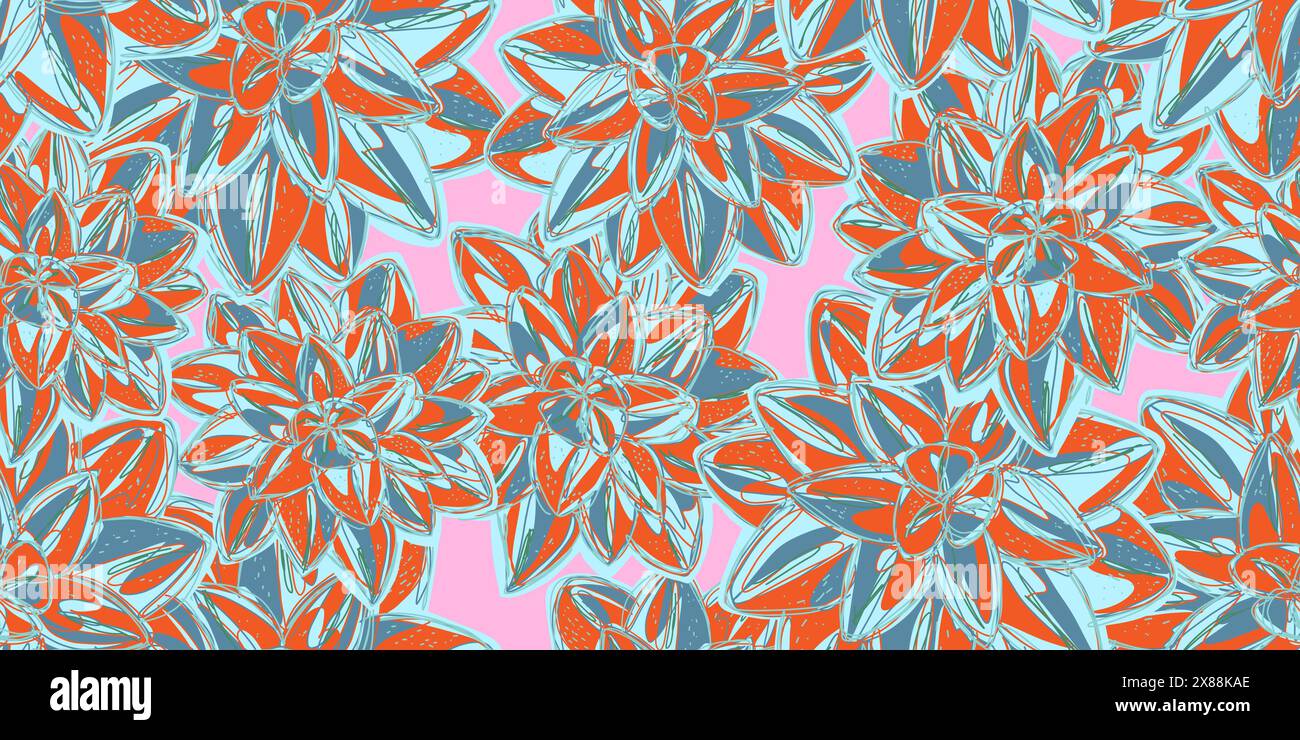 Vector seamless overlapping pattern Stock Vector Image & Art - Alamy