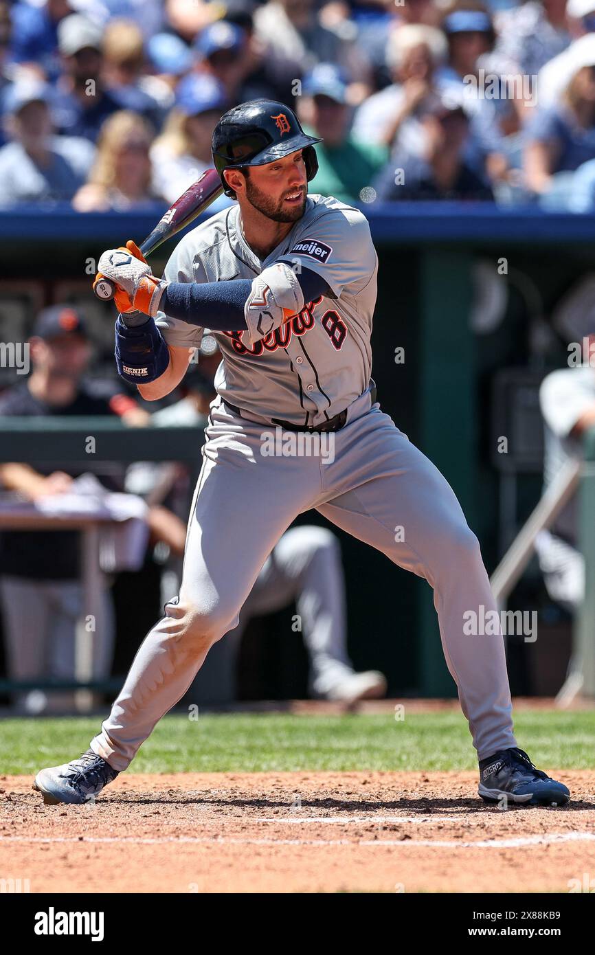 Kansas City, MO, USA. 22nd May, 2024. Detroit Tigers outfielder Matt ...