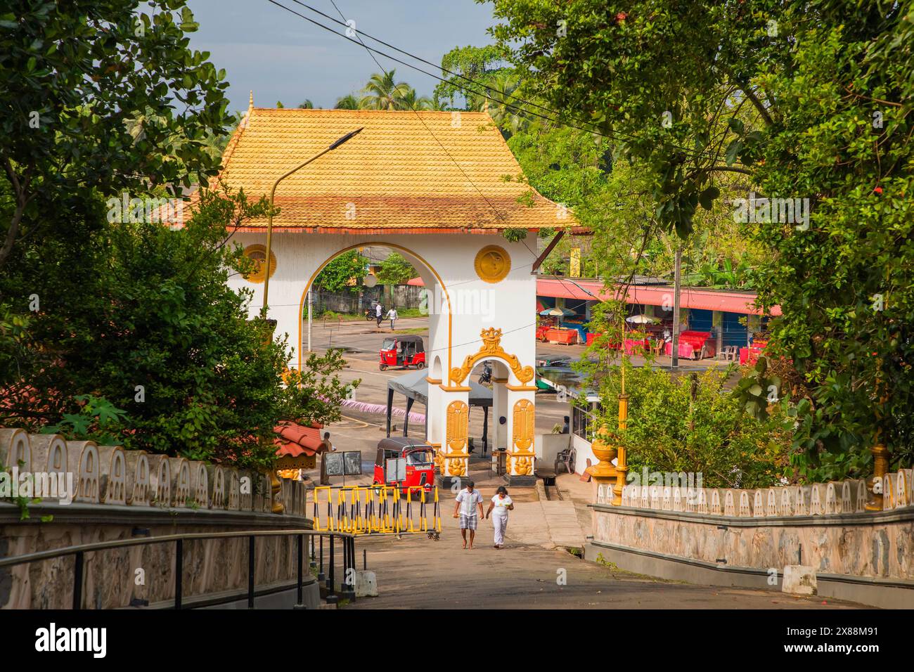 Aluthgama, Sri Lanka 07. 02. 2023 Statue in Kande Viharaya Temple in ...