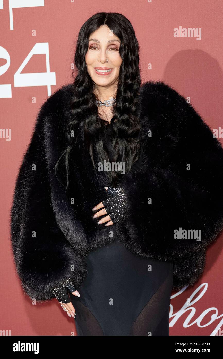 Cher attends the amfAR Cannes Gala 2024 during the 77th Annual Cannes ...