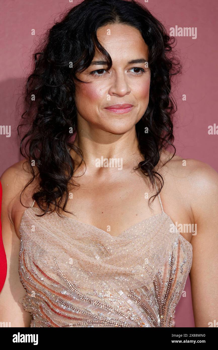 Michelle Rodriguez attends the amfAR Cannes Gala 2024 during the 77th ...