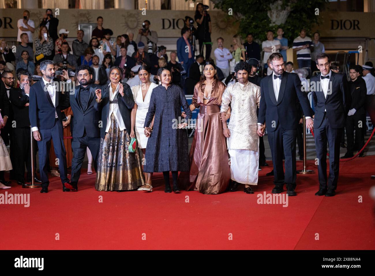 Cannes, France. 23rd May, 2024. Ranabir Das, Julien Graff, Hridhu ...
