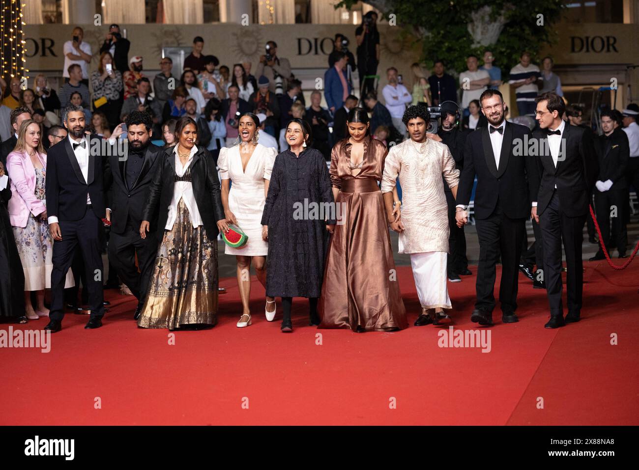 Cannes, France. 23rd May, 2024. Ranabir Das, Julien Graff, Hridhu ...
