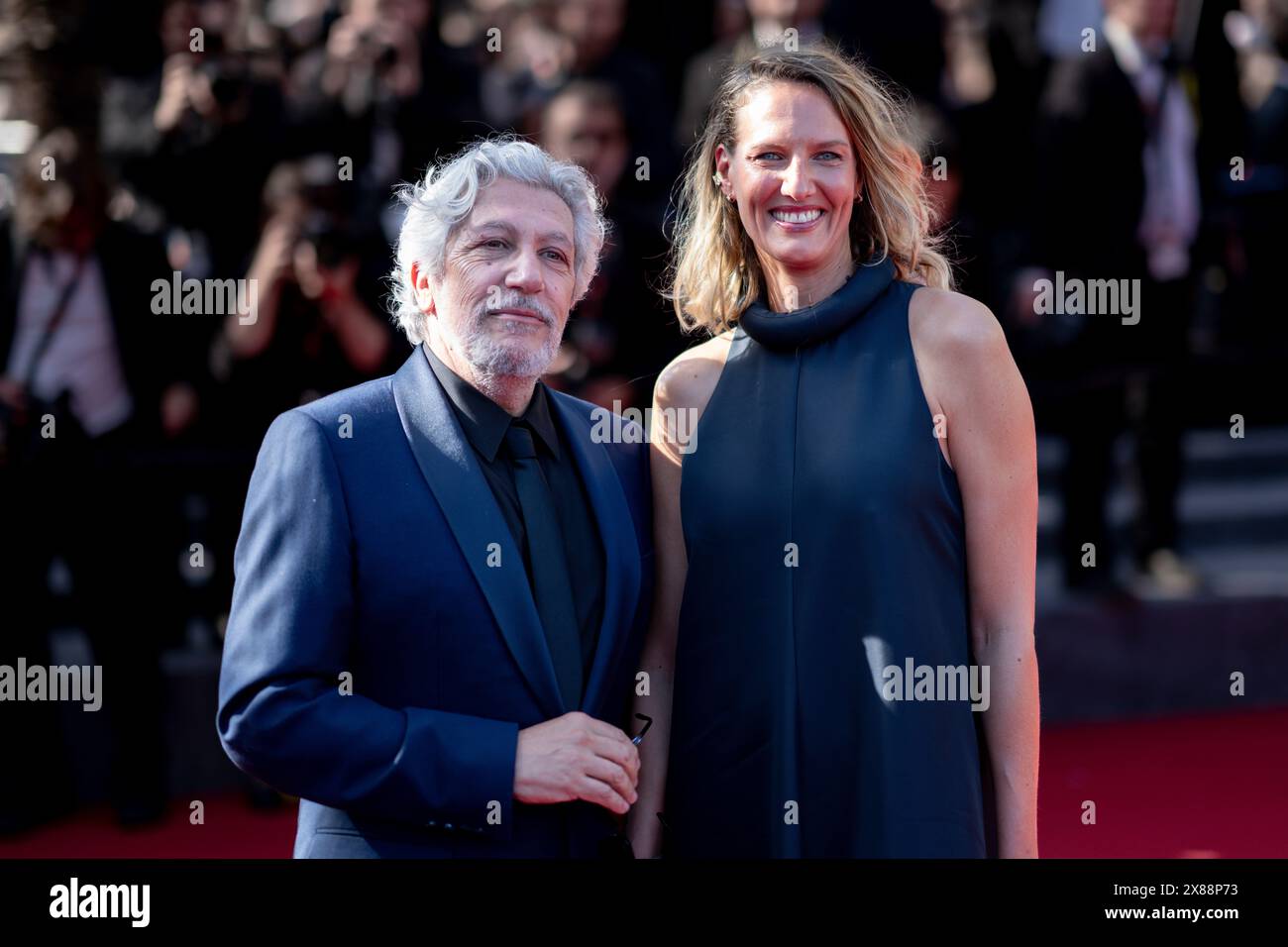 Cannes, France. 23th May, 2024. Alain Chabat and Tiara Comte attends L ...