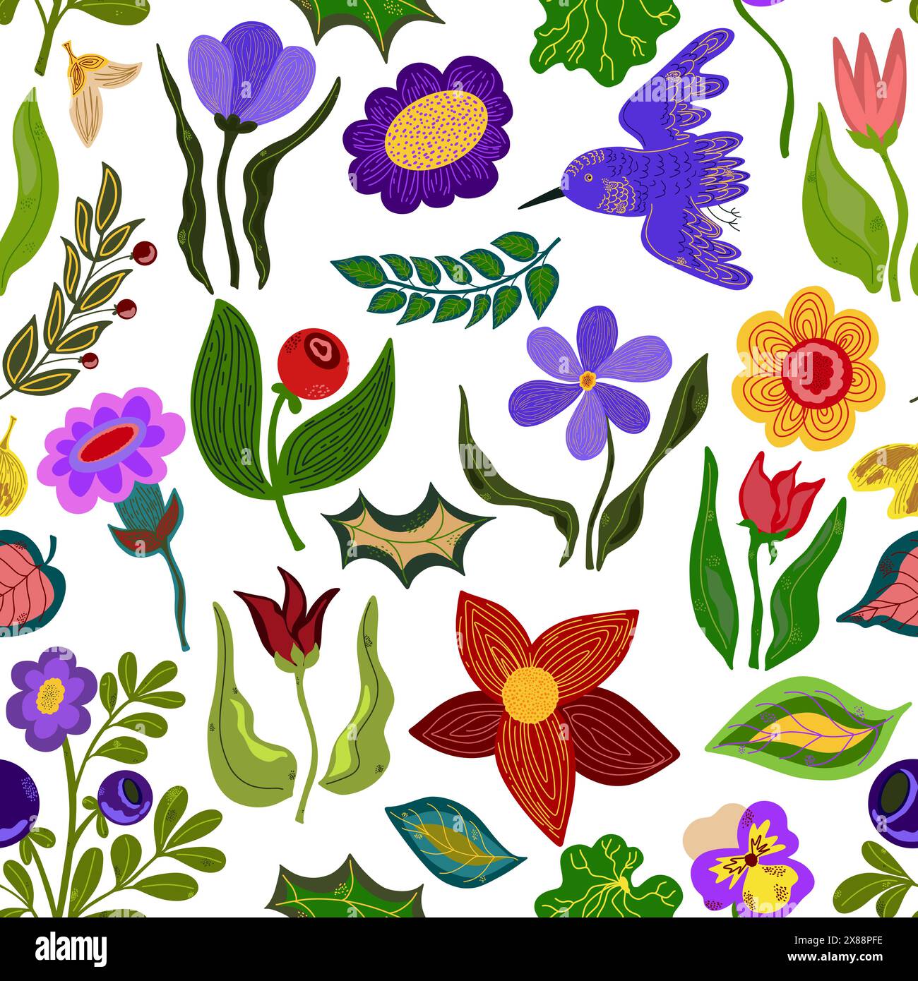 Vector seamless overlapping pattern Stock Vector Image & Art - Alamy