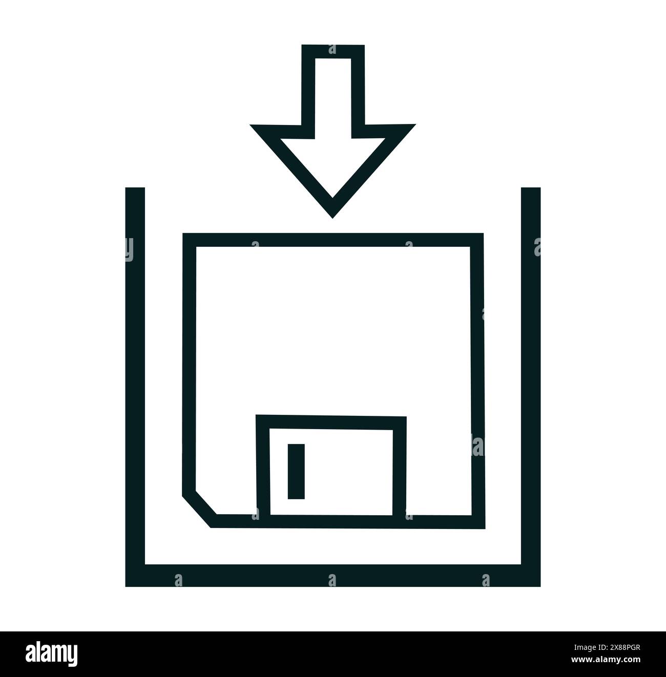 Isolated add disket symbol Stock Vector Image & Art - Alamy