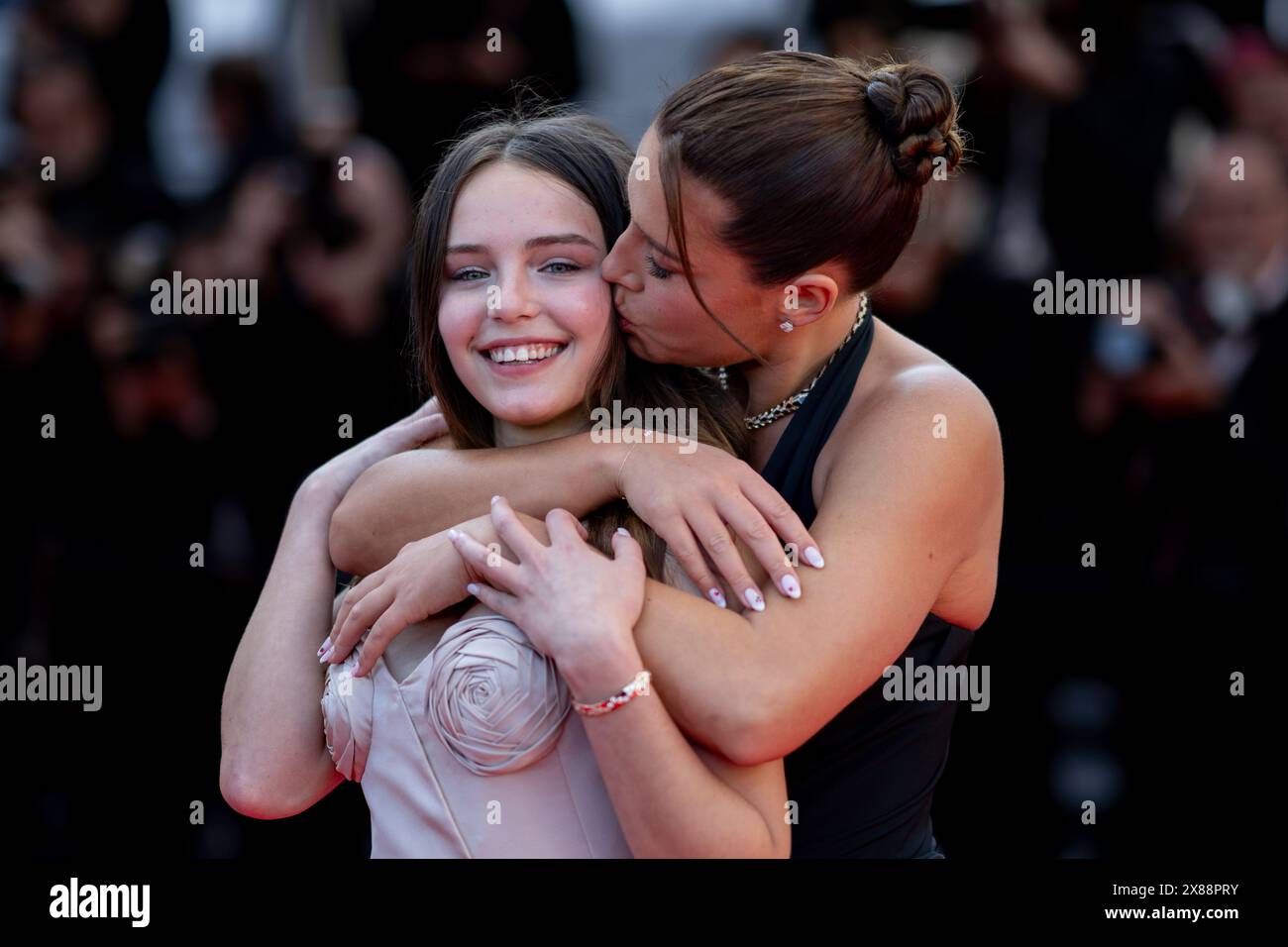 Cannes, France. 23th May, 2024. Mallory Wanecque and Adele Exarchopoulos attends L’amour Ouf ...