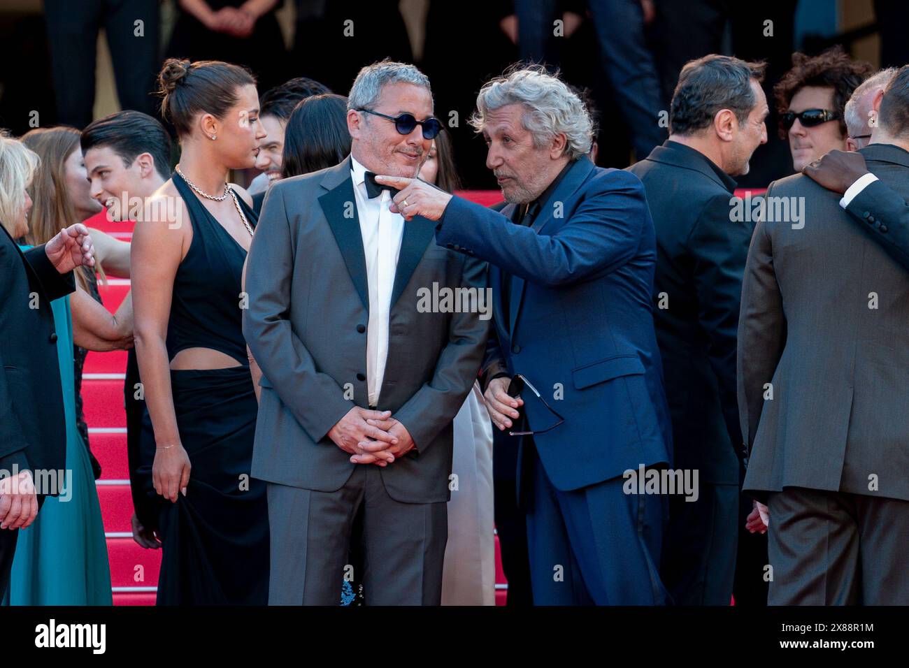 Cannes, France. 23th May, 2024. Alain Chabat and Ahmed Hamidi attends L ...