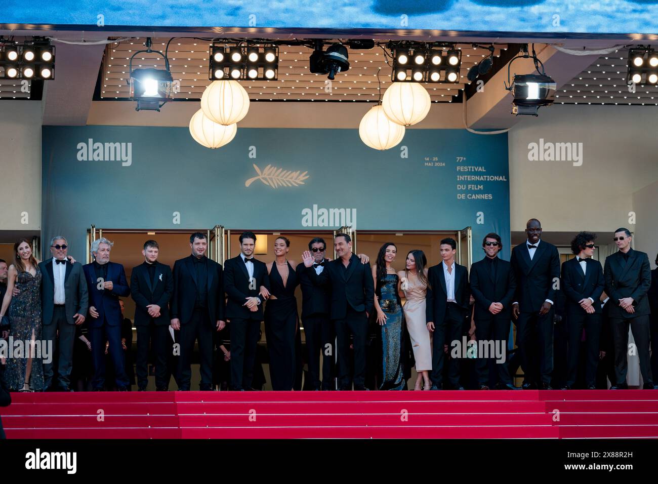 Cannes, France. 23th May, 2024. Audrey Diwan, Ahmed Hamidi, Alain ...