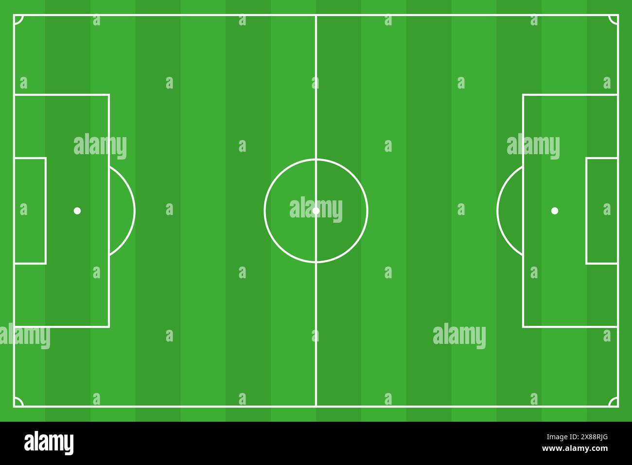 top view of soccer field. Vector illustration Stock Vector Image & Art ...