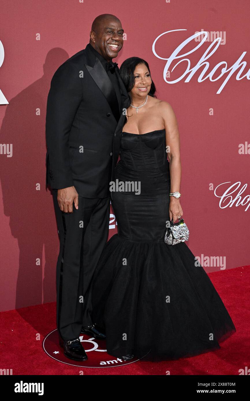 Cannes, France. 23rd May, 2024. Magic Johnson, Cookie Johnson attending ...
