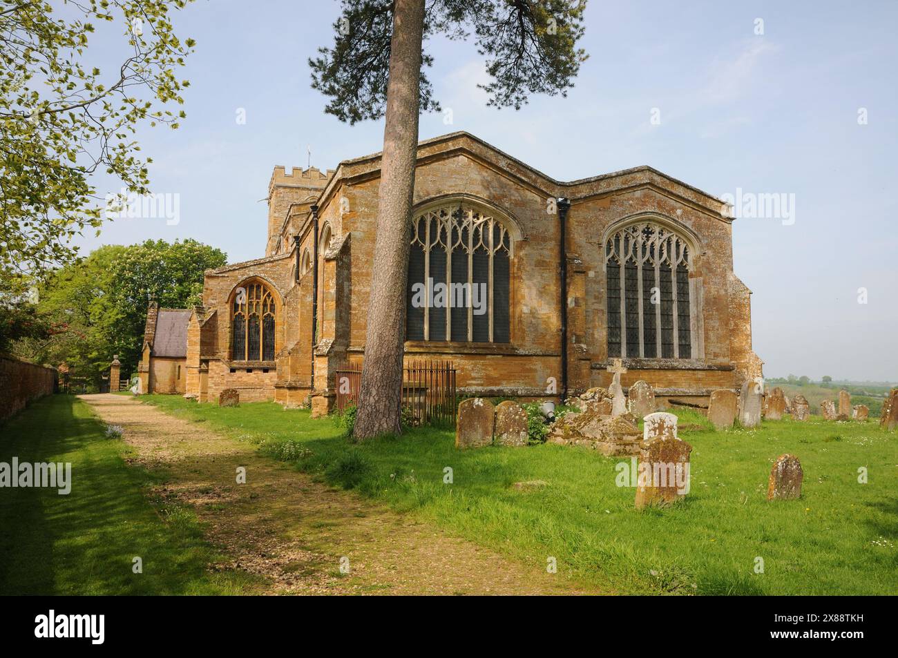 St Mary the Virgin, Great Brington, Northamptonshire Stock Photo - Alamy