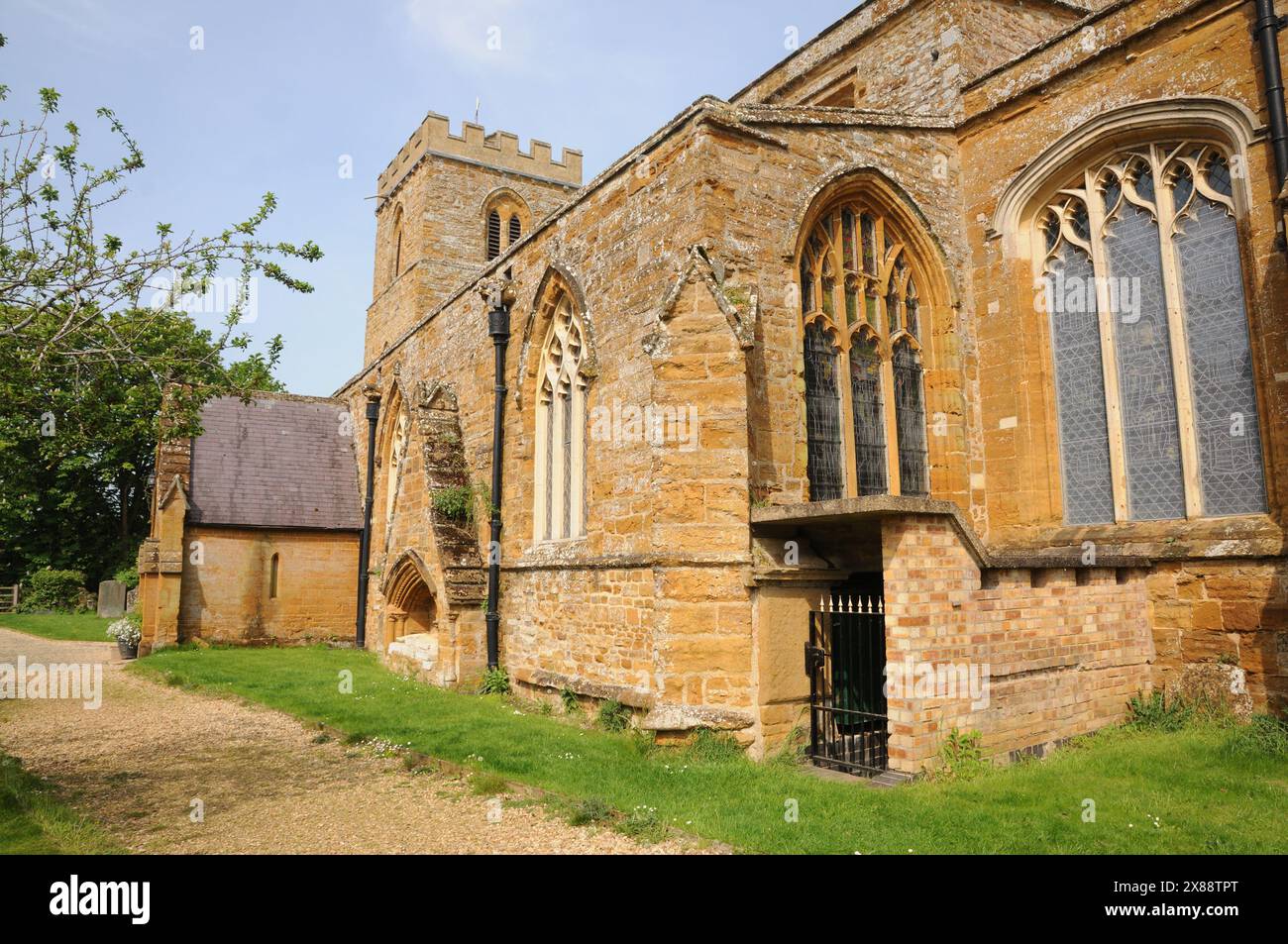 St Mary the Virgin, Great Brington, Northamptonshire Stock Photo - Alamy