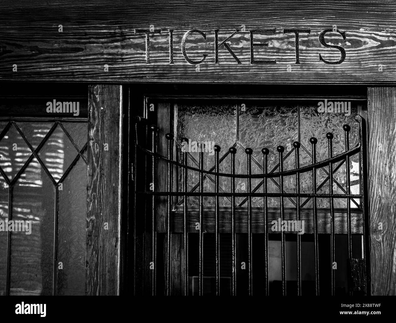 Theatre ticket counter Black and White Stock Photos & Images - Alamy