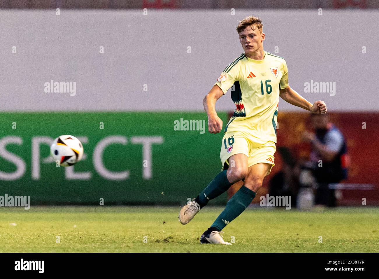 LARNACA, CYPRUS - 23RD MAY 2024: Charlie Walker-Smith in action. Cymru ...