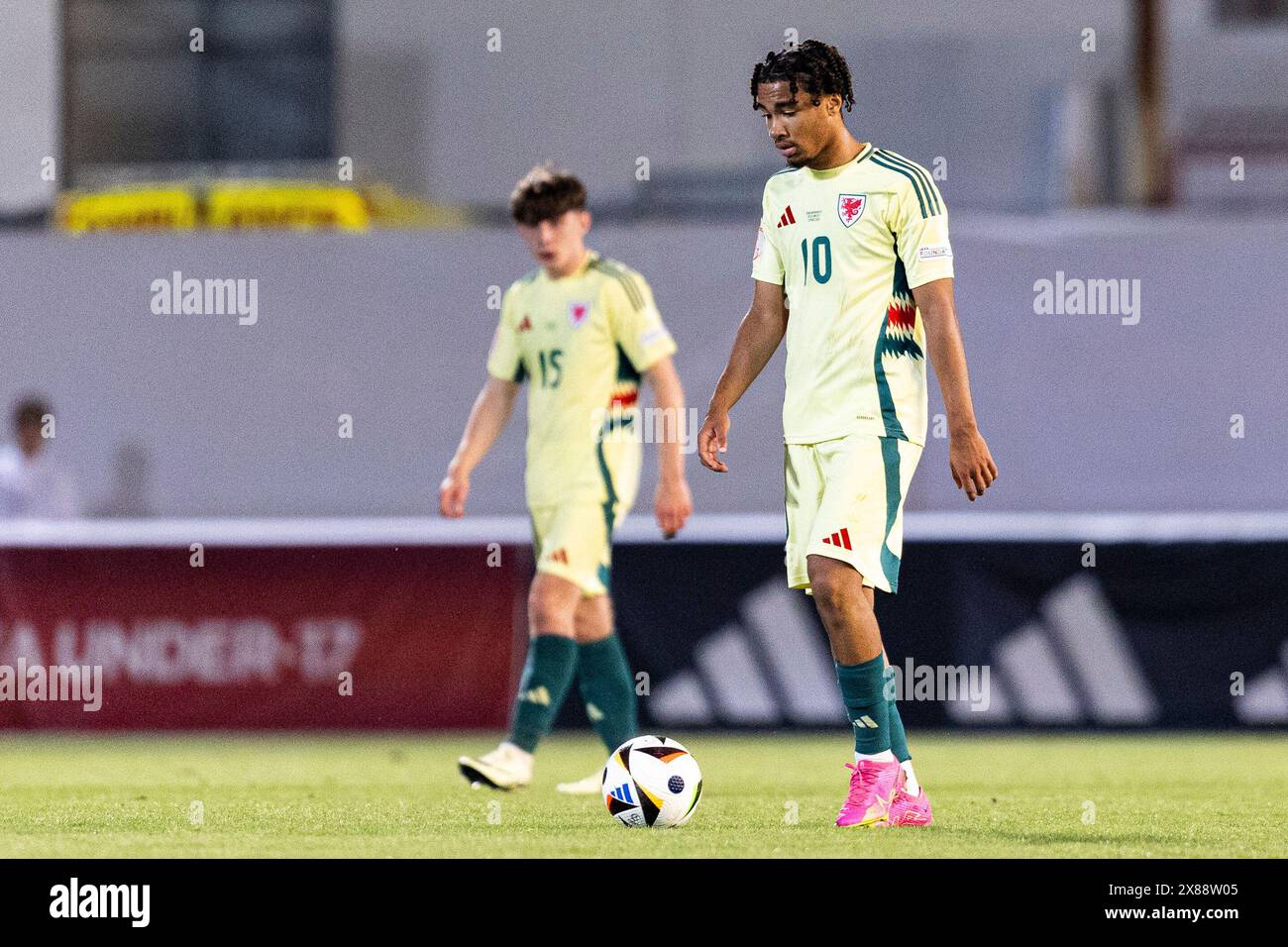 LARNACA, CYPRUS - 23RD MAY 2024: Elliot Myles reacts after Austria ...