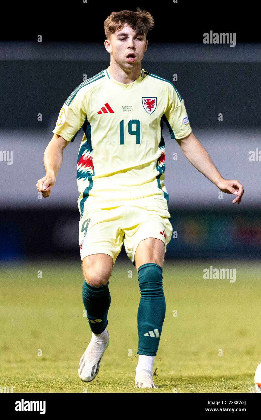 LARNACA, CYPRUS - 23RD MAY 2024: Jake Davies in action. Cymru u17 v ...