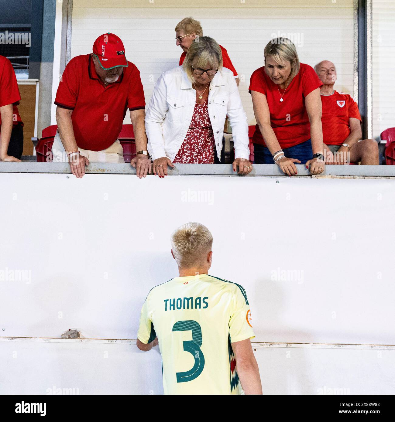 LARNACA, CYPRUS - 23RD MAY 2024: Jac Thomas at full time. Cymru u17 v ...