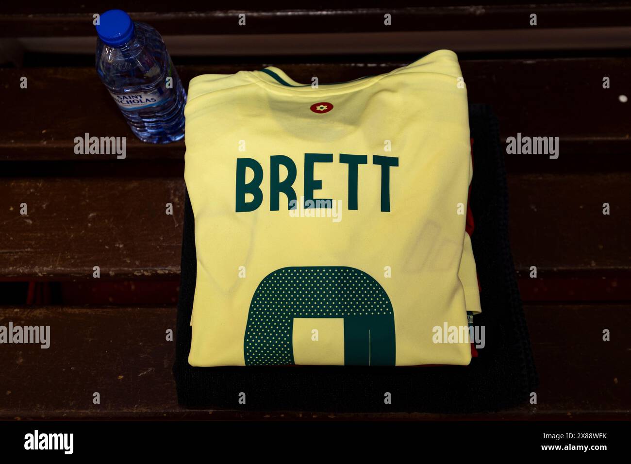LARNACA, CYPRUS - 23RD MAY 2024: Adam Brett shirt. Cymru u17 v Austria ...