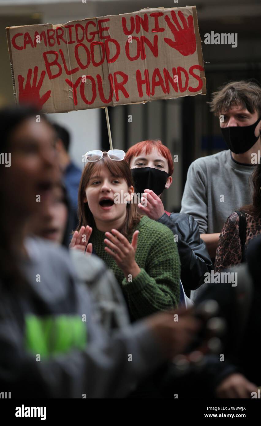 Our blood your hands protest sign hi-res stock photography and images ...