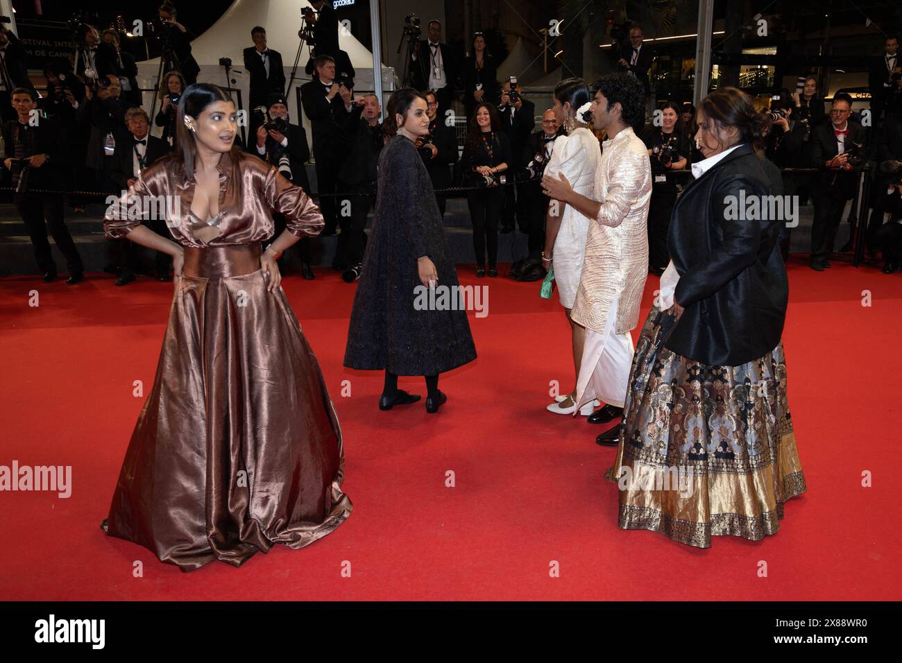 Cannes, France. 23rd May, 2024. Hridhu Haroon, Julien Graff, Chhaya ...