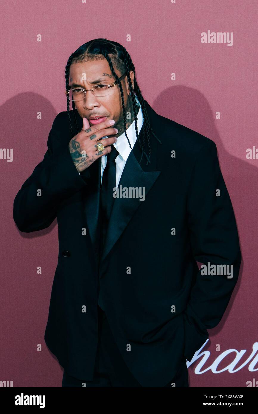 Antibes, France. 23rd May, 2024. Tyga poses on the Red Carpet at the ...