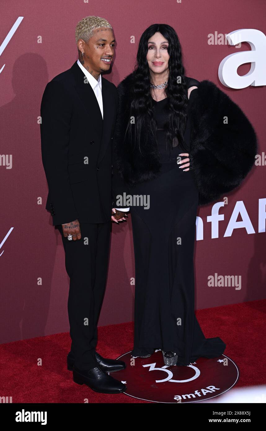 Cannes, France. May 23rd, 2024. Alexander 'AE' Edwards and Cher ...