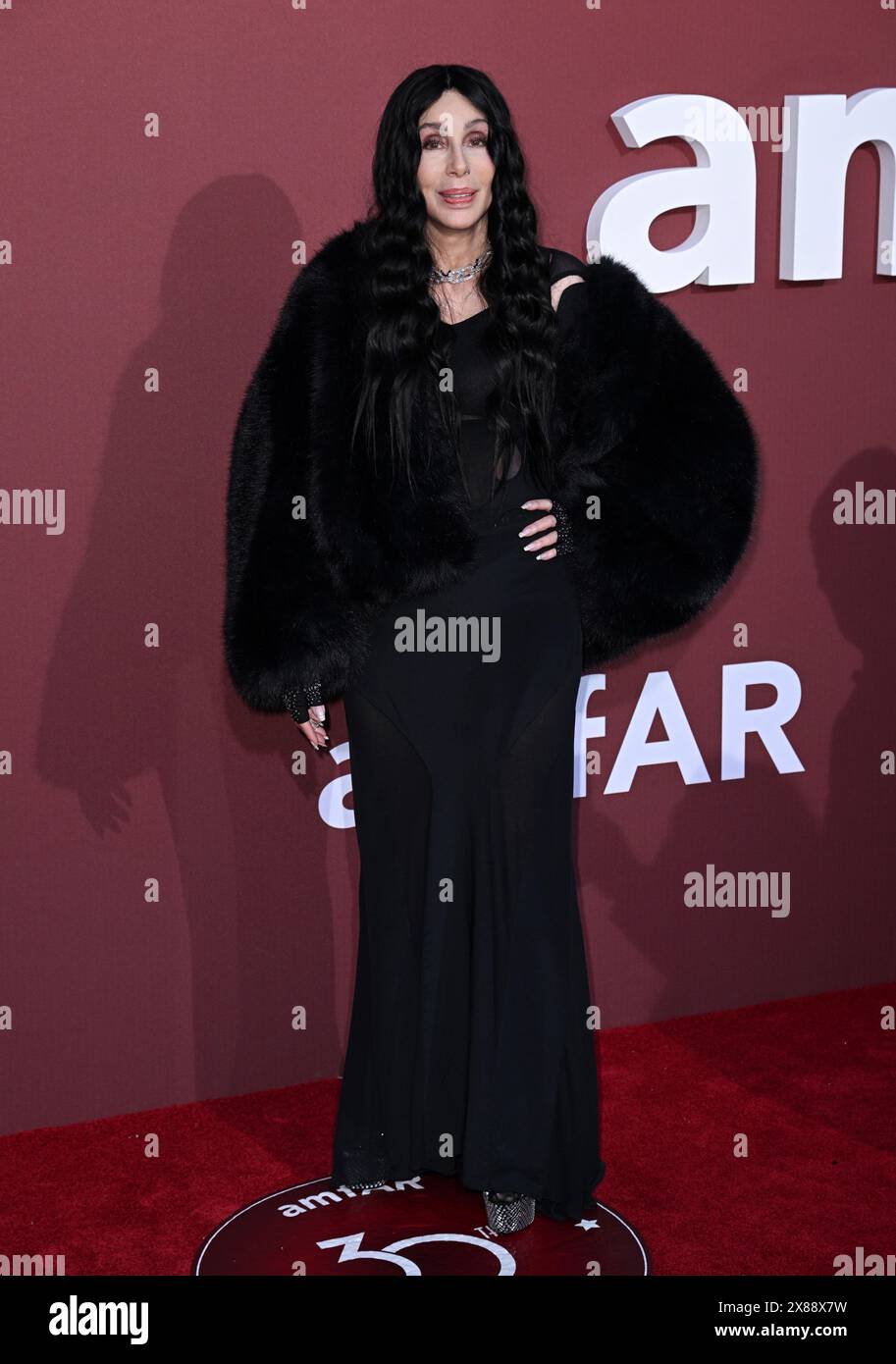 Cannes, France. May 23rd, 2024. Cher arriving at the 2024 amfAR Gala ...
