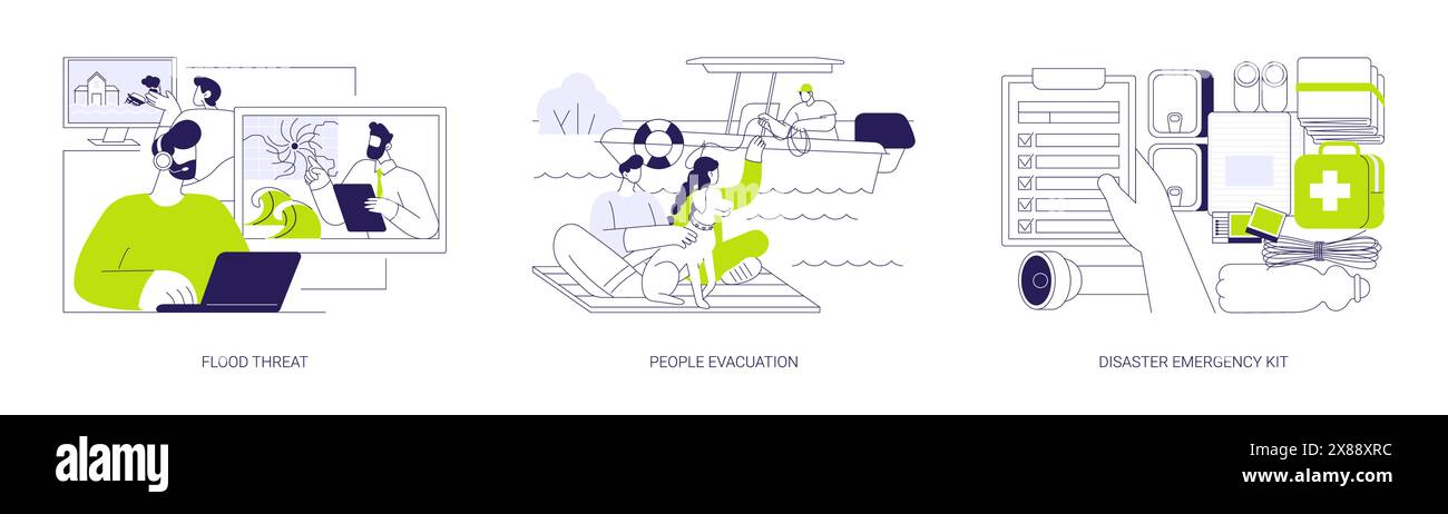 Floods abstract concept vector illustrations Stock Vector Image & Art ...